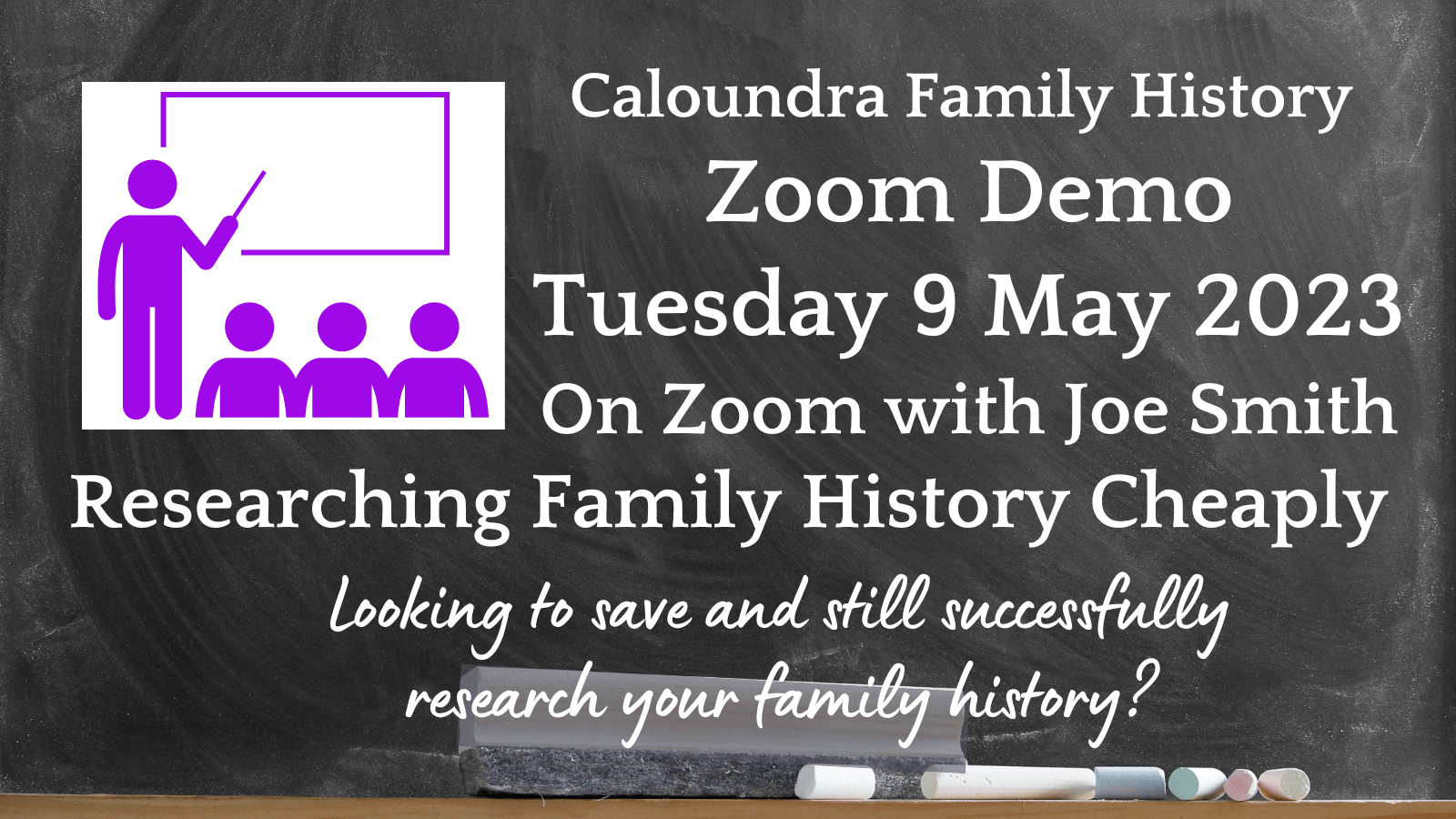 Zoom Demo: Researching Family History Cheaply - Caloundra Family ...